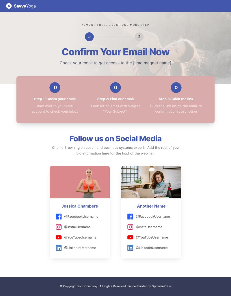 Confirmation Page - Leidy G Fitness