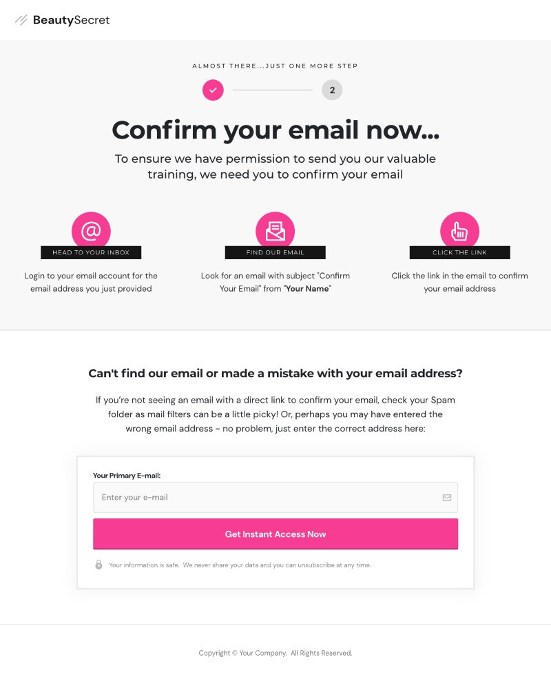 Confirmation Page - Leidy G Fitness